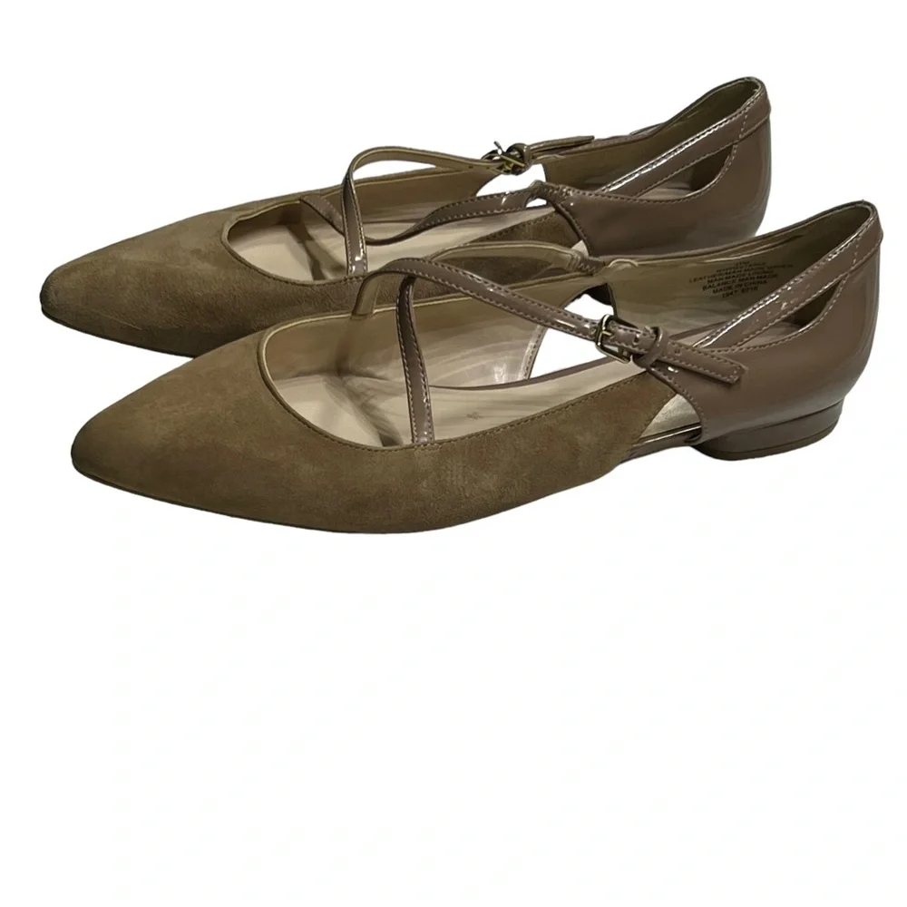 Nine West | Shoes | Shoes Nine West Anastagia Beige Suede Pointed Toe ...